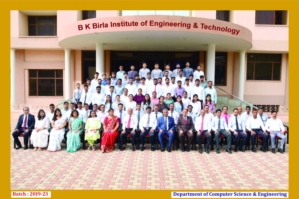 Batch 2019-23 | B K Birla Institute of Engineering & Technology, Pilani